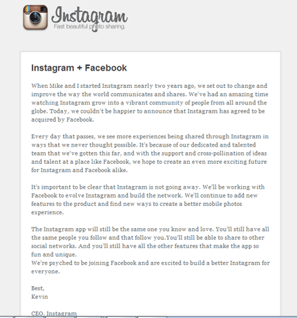 Facebook sorprende y compra Instagram por u$s1.000 M para crecer en ...